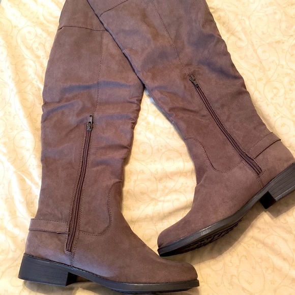 American Rag | Shoes | Newamerican Rag Adarra Knee High Boots Taupe 7 M ...